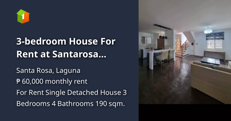 3-bedroom House For Rent at Santarosa Estates 1 in Santa Rosa Laguna ...