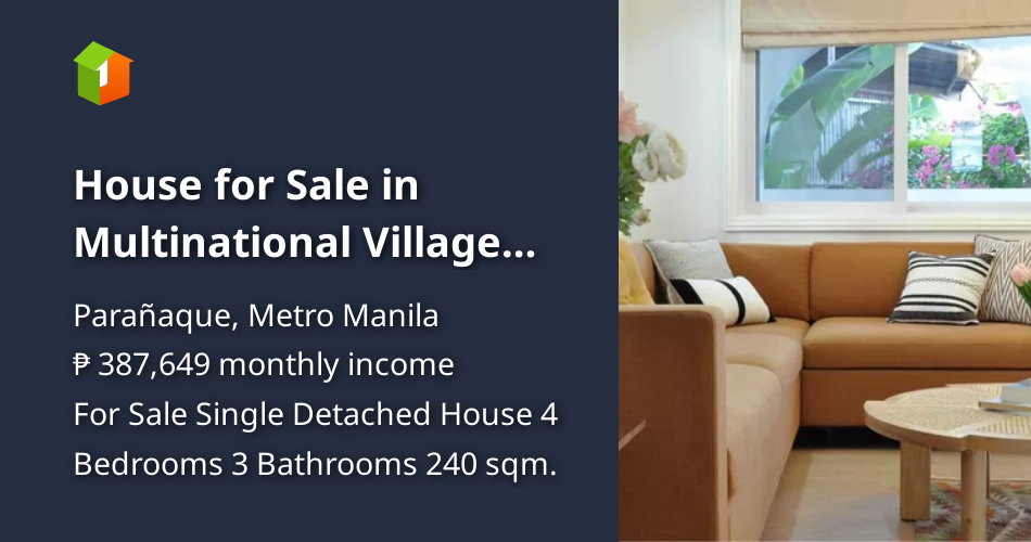 House for Sale in Multinational Village Paranaque City [Houses and Lots ...