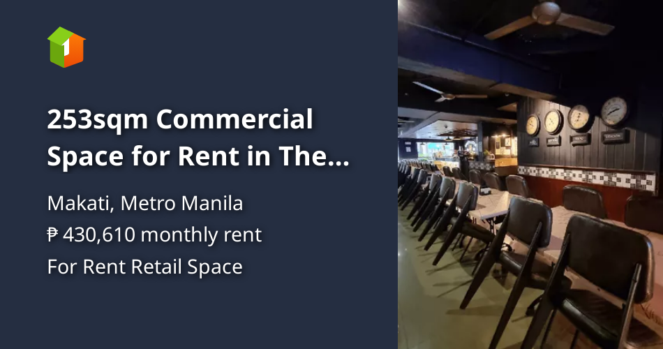 253sqm Commercial Space for Rent in The Valero Tower, Makati CR0674772 ...