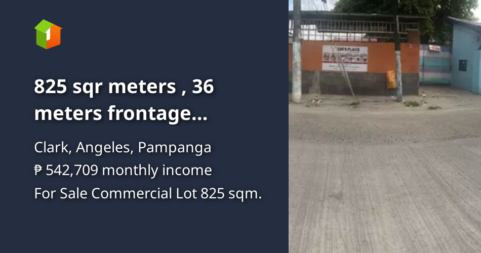 825 sqr meters , 36 meters frontage Commercial [Lots 🚜] (July 2023) in ...