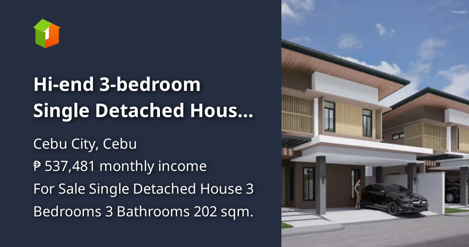 Hi-end 3-bedroom Single Detached House For Sale in Cebu City [Houses ...