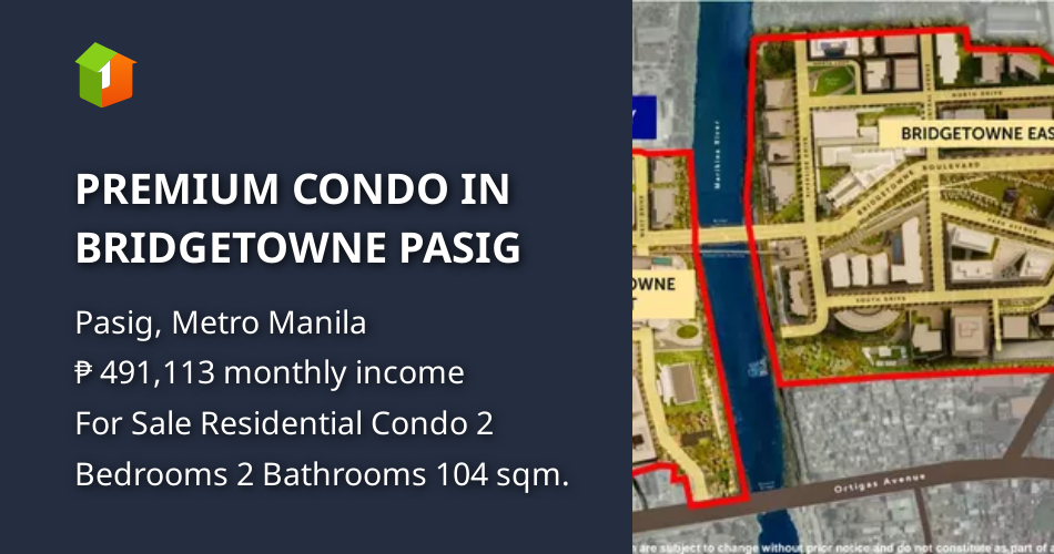 PREMIUM CONDO IN BRIDGETOWNE PASIG [Condos 🏙️] (September 2025) in Pasig, Metro Manila for sale