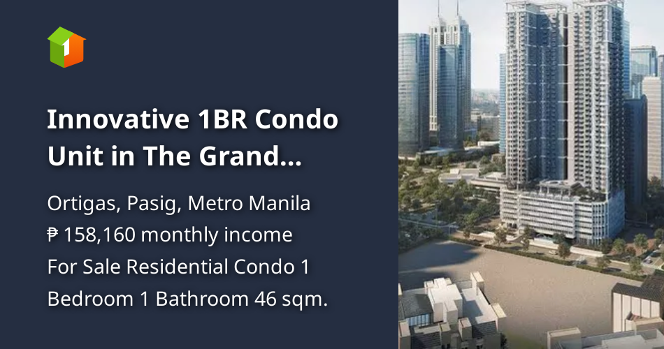 Innovative 1BR Condo Unit in The Grand Midori With Great Amenities ...