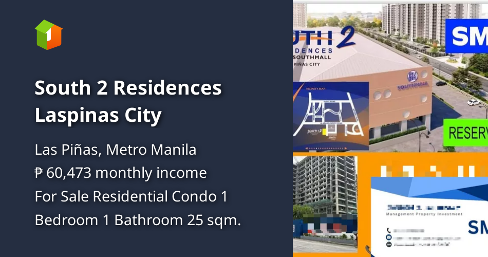 South 2 Residences Laspinas City [Condos 🏙️] (March 2025) in Las Piñas ...