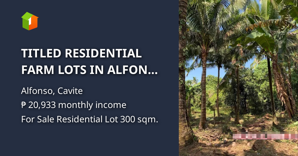 TITLED RESIDENTIAL FARM LOTS IN ALFONSO CAVITE-NEAR TAGAYTAY [Lots 🚜] (March 2024) in Alfonso ...