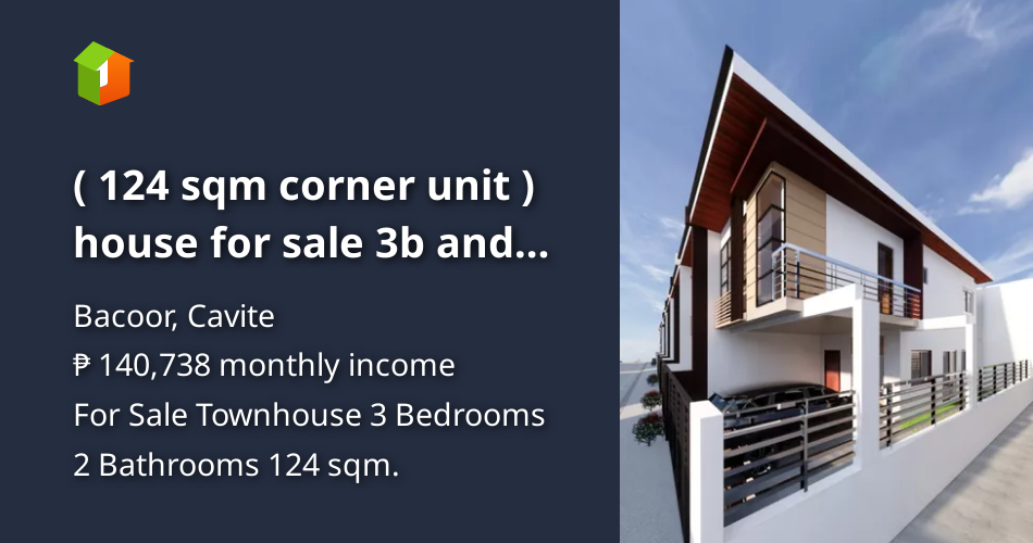 ( 124 sqm corner unit ) house for sale 3b and 2tb with carport [Houses ...