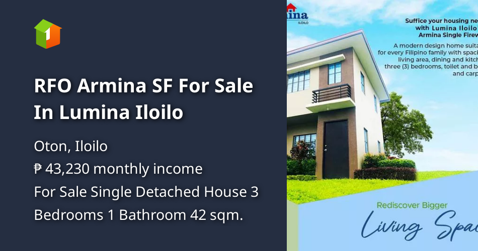 RFO Armina SF For Sale In Lumina Iloilo [Houses and Lots 🏘️] (August ...