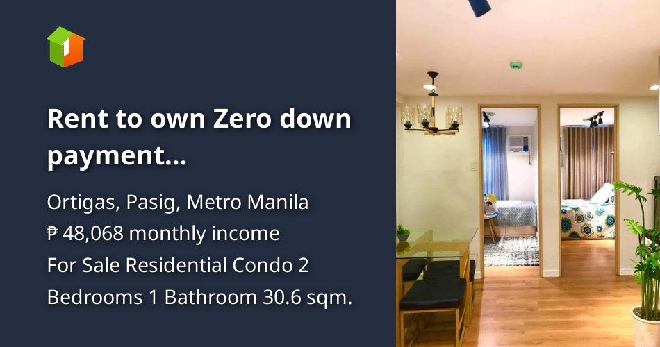 Rent to own Zero down payment Condominiums here in Pasig City [Condos 🏙 ...