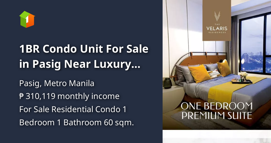1BR Condo Unit For Sale in Pasig Near Luxury Opus Mall [Condos 🏙️] (May ...