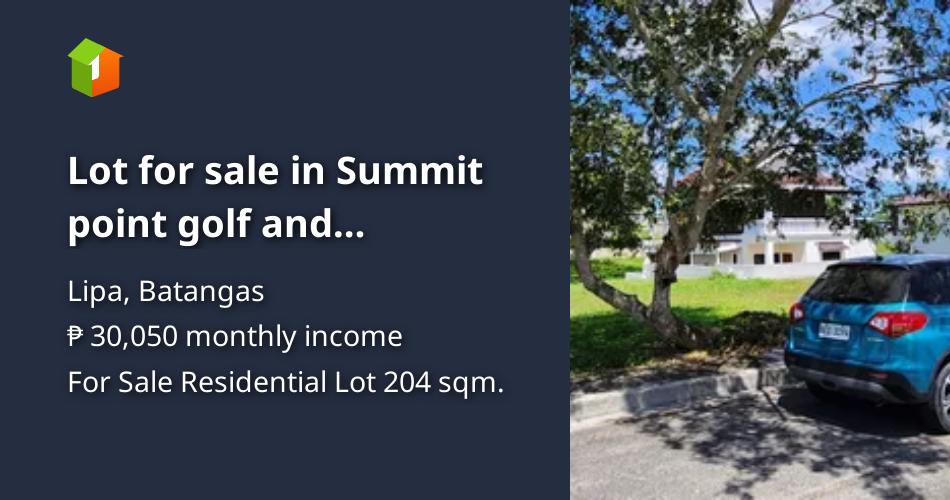 Lot for sale in Summit point golf and residential estate Lipa [Lots 🚜 ...