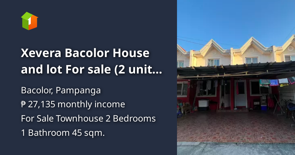Xevera Bacolor House and lot For sale (2 units available) [Houses and ...
