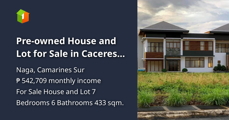 Pre-owned House and Lot for Sale in Caceres Heights, Pacol, Naga City ...