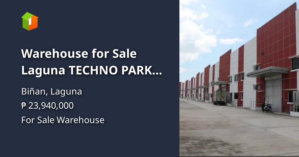 Warehouse for Sale Laguna TECHNO PARK Binan [Commercial Properties 🏭] (December 2025) in Biñan ...