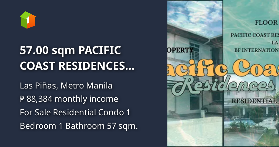 57.00 sqm PACIFIC COAST RESIDENCES Condo For Sale in Las Pinas [Condos ...