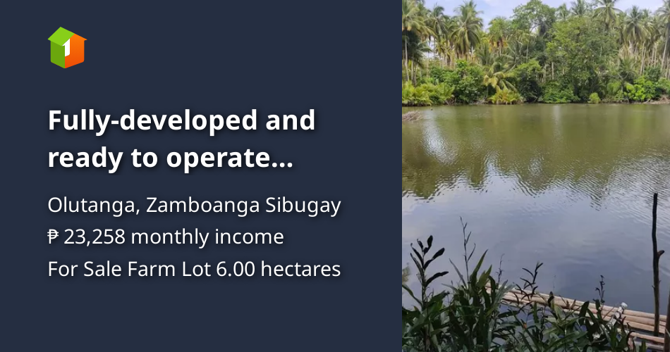 Fully-developed and ready to operate Fishpond [Lots 🚜] (April 2024) in ...