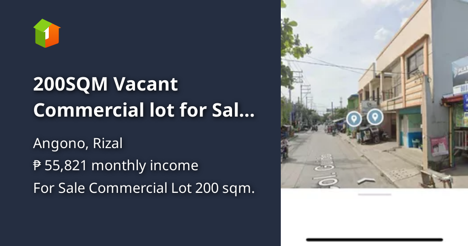 200SQM Vacant Commercial lot for Sale in Angono Rizal [Lots 🚜 ...