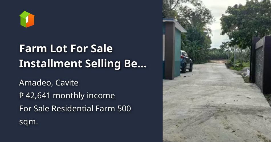 Farm Lot For Sale Installment Selling Best Residential Farm [Lots 🚜] (September 2025) in Amadeo ...