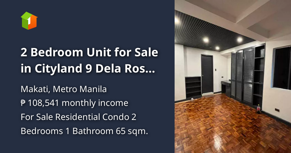 2 Bedroom Unit for Sale in Cityland 9 Dela Rosa Makati City [Condos 🏙️] (September 2025) in ...