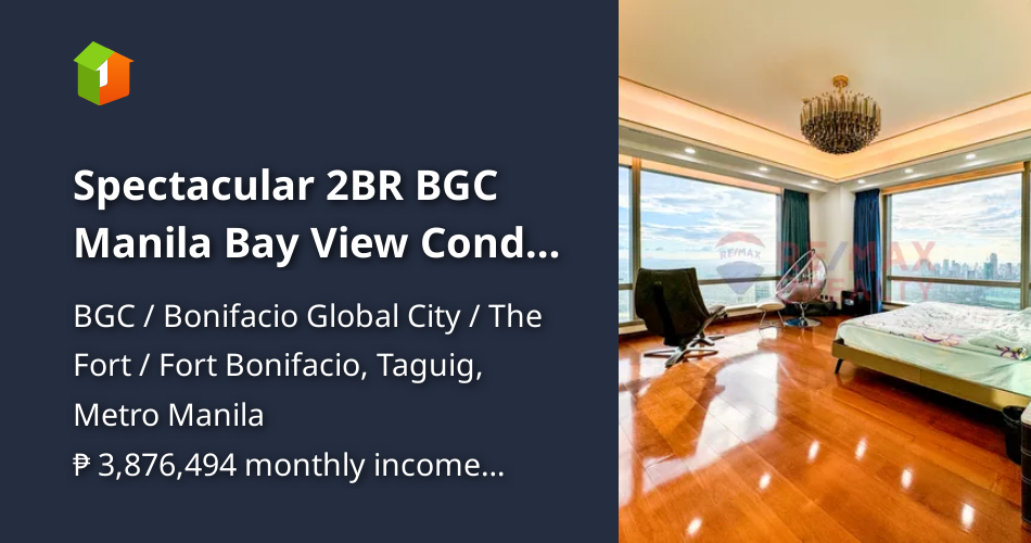 Spectacular 2BR BGC Manila Bay View Condo in Horizon Homes, Taguig ...