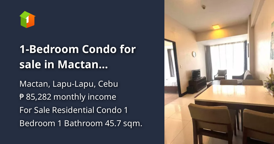 1-Bedroom Condo for sale in Mactan Newtown Mactan Lapu-lapu City Cebu [Condos 🏙️] (May 2025) in ...