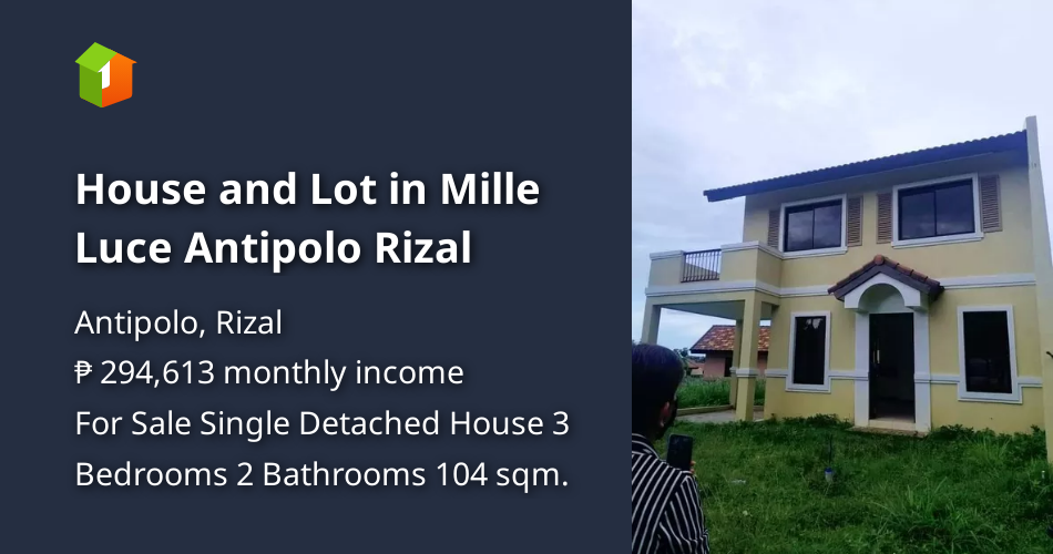 House and Lot in Mille Luce Antipolo Rizal [Houses and Lots 🏘️ ...