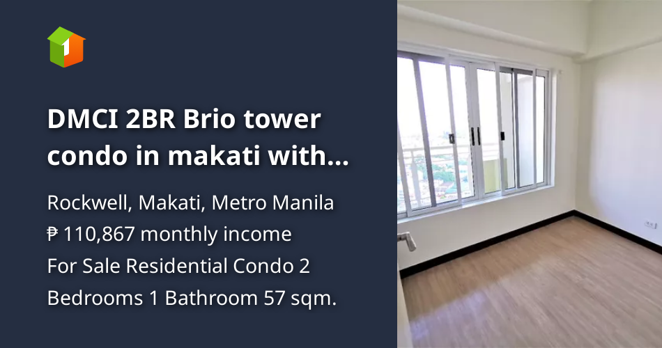 DMCI 2BR Brio tower condo in makati with Parking Along EDSA [Condos 🏙️ ...