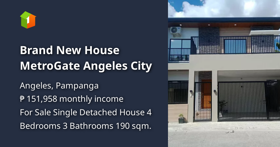Brand New House MetroGate Angeles City [Houses and Lots 🏘️] (September ...