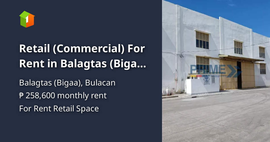 Retail (Commercial) For Rent in Balagtas (Bigaa) Bulacan [Commercial ...