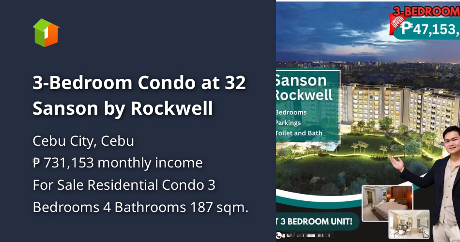 3-Bedroom Condo at 32 Sanson by Rockwell [Condos 🏙️] (November 2024) in ...