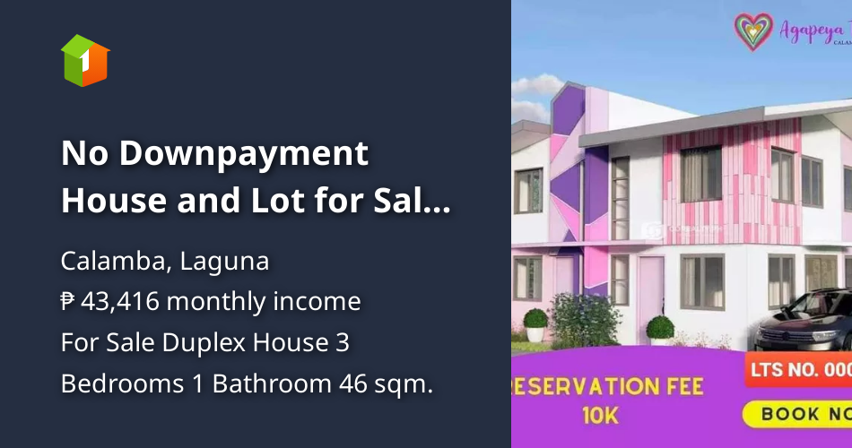 No Downpayment House and Lot for Sale in Calamba Laguna [Houses and ...