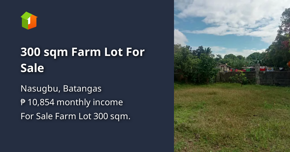 300 sqm Farm Lot For Sale [Lots 🚜] (January 2026) in Nasugbu, Batangas ...
