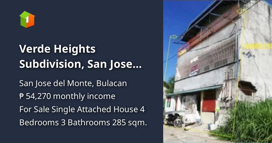 Verde Heights Subdivision, San Jose Del Monte, Bulacan [Houses and Lots ...