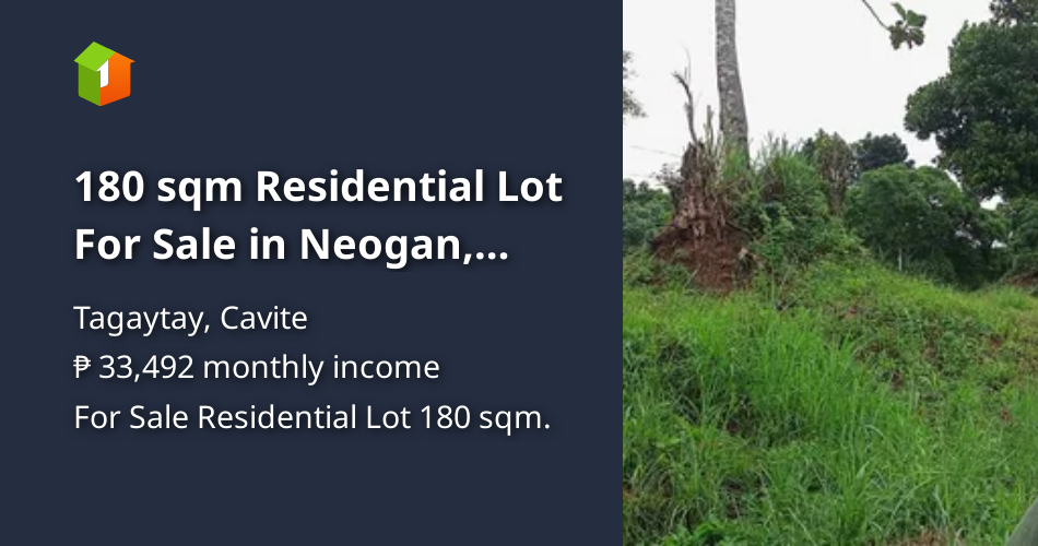 180 sqm Residential Lot For Sale in Neogan, Tagaytay, Cavite [Lots 🚜 ...