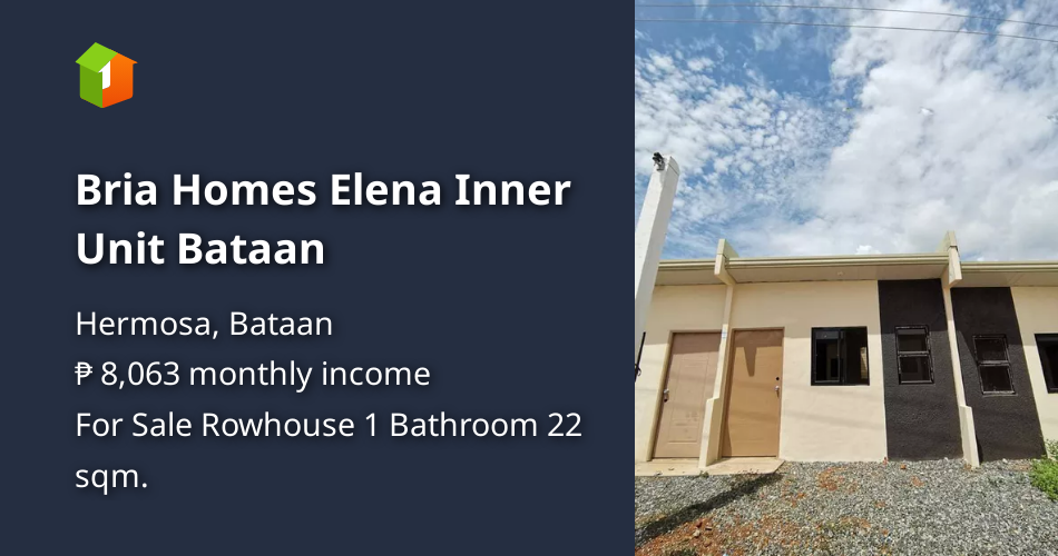 Bria Homes Elena Inner Unit Bataan [Houses and Lots 🏘️] (October 2021 ...