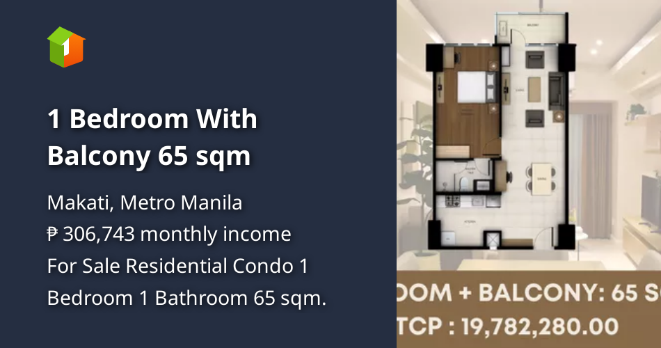 1 Bedroom With Balcony 65 sqm [Condos 🏙️] (February 2025) in Makati ...