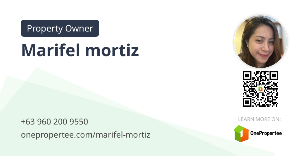 Marifel mortiz - Real Estate Property Owner Selling on OnePropertee
