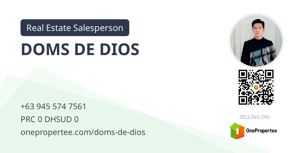 DOMS DE DIOS - Real Estate Salesperson Selling on OnePropertee