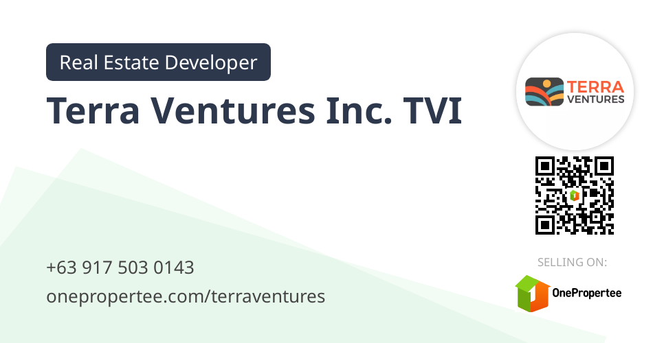 Terra Ventures Inc. TVI - Real Estate Developer Selling on OnePropertee