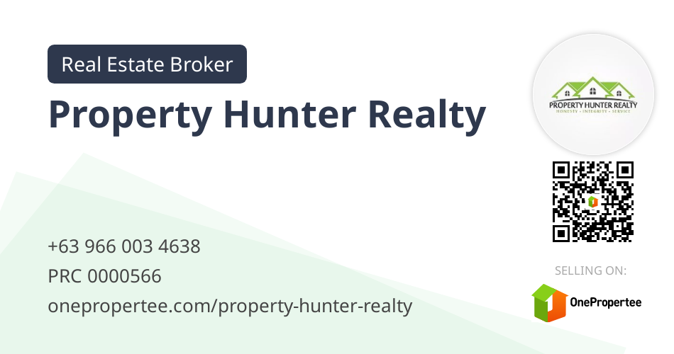 Property Hunter Realty - Real Estate Broker Selling on OnePropertee