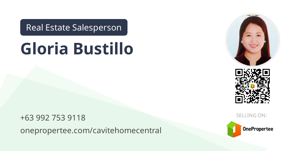 Gloria Bustillo - Real Estate Salesperson Selling on OnePropertee