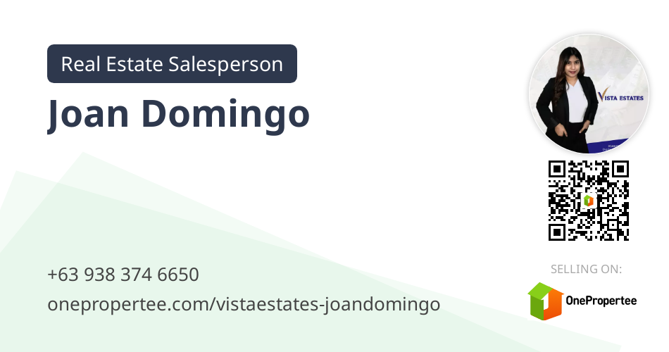 Joan Domingo - Real Estate Salesperson Selling on OnePropertee