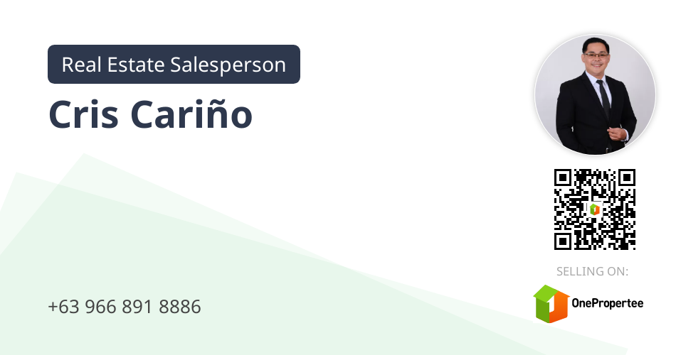 Cris Cariño - Real Estate Salesperson Selling on OnePropertee