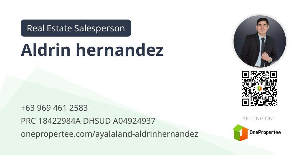 Aldrin hernandez - Real Estate Salesperson Selling on OnePropertee