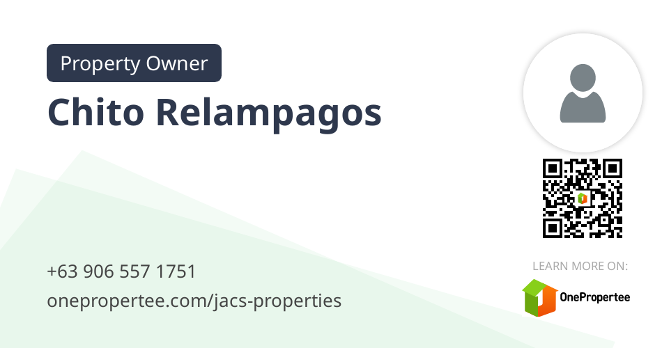 Chito Relampagos - Real Estate Property Owner Selling on OnePropertee