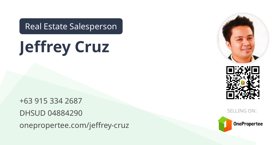 Jeffrey Cruz - Real Estate Salesperson Selling on OnePropertee