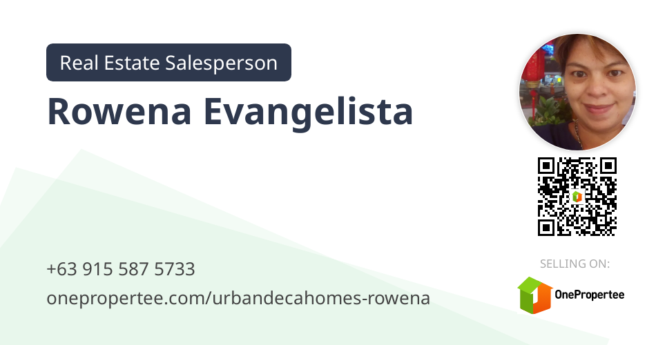 Rowena Evangelista - Real Estate Salesperson Selling on OnePropertee