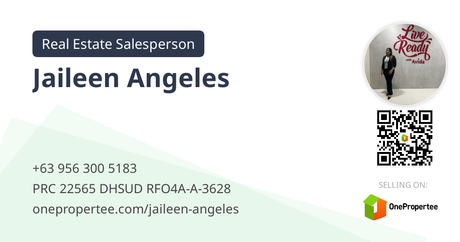 Jaileen Angeles - Real Estate Salesperson Selling on OnePropertee