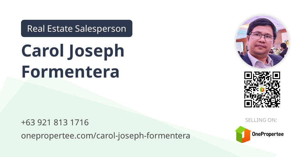 Carol Joseph Formentera - Real Estate Salesperson Selling on OnePropertee
