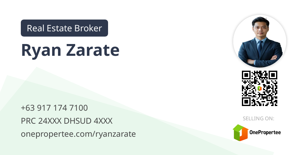Ryan Zarate - Real Estate Broker Selling on OnePropertee
