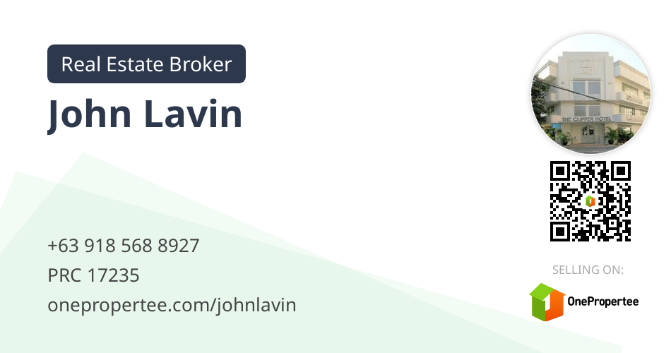 John Lavin - Real Estate Broker Selling on OnePropertee